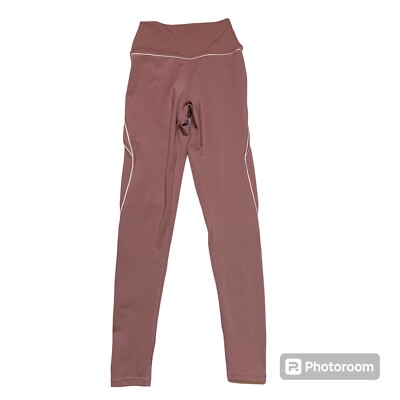 Buff Bunny Collection Pink Leggings White Trim Women’s Sz XS Athletic ...