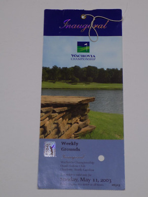 Wachovia Championship Charlotte Sunday May 11 2003 PGA Quail Hollow ...