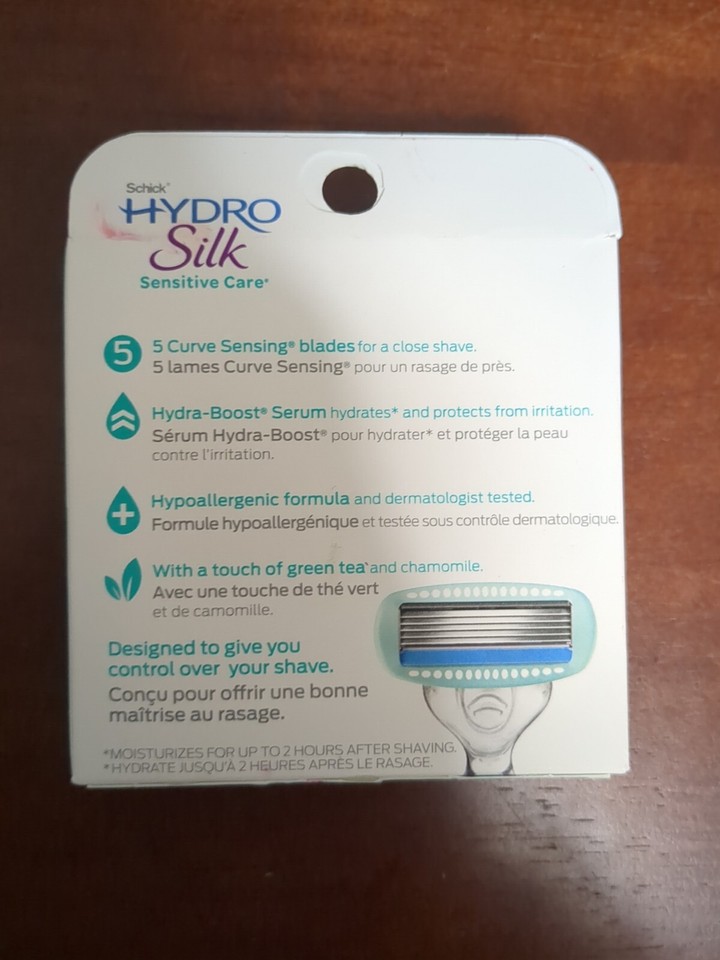 Schick Hydro Silk 5-Blade Sensitive Care Razor 6-Count Hypoallergenic ...