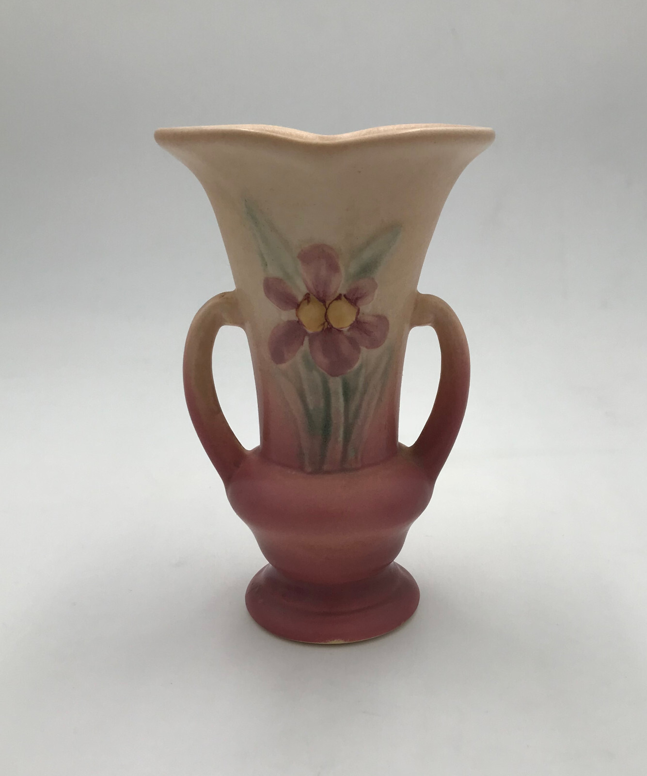Hull Pink Vintage Ceramic #402-4 Vase 4 3/4" Double Handles | eBay