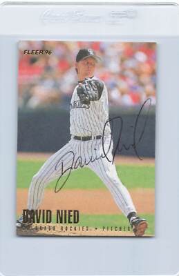 1996 Fleer #369 David Nied Rockies Signed Auto *K1126 | eBay