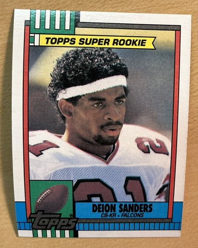 Deion Sanders 1990 Topps Football Rookie Card #469, MINT | eBay
