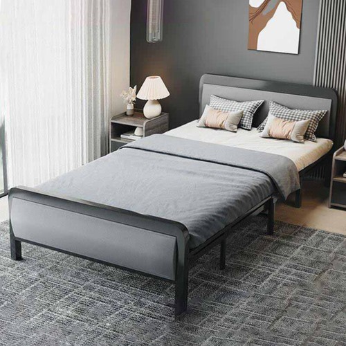 193CM Folding Single Guest Bed Padded Foam Fold Up Metal Framed Sleeper ...