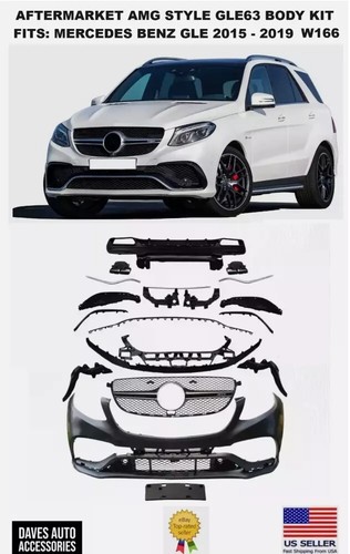 Aftermarket AMG Style Body Kit for 15-19 Mercedes Benz GLE W292 ...
