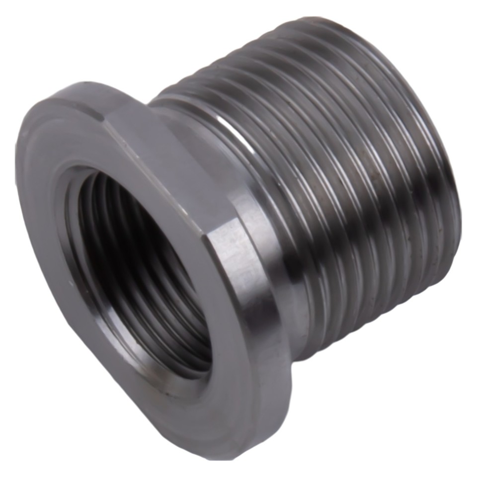 Precision CNC Cut Thread Adapter 1/2 28 ID to 5/8 24 OD Nipple ...