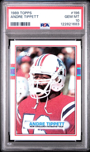 1989 TOPPS ANDRE TIPPETT #196 NEW ENGLAND PATRIOTS HOF PSA 10 | eBay