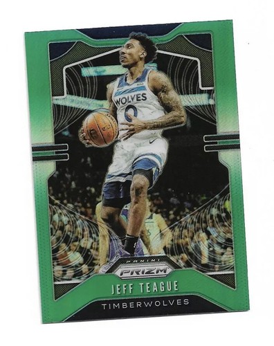 2019-20 Prizm GREEN SP REFRACTOR HOLO JEFF TEAGUE MINNESOTA TWOLVES ...