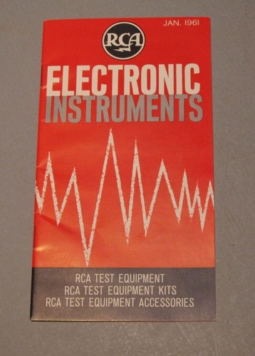RCA Electronic Instruments Test Equipment Catalogs 1961, 1960s | eBay