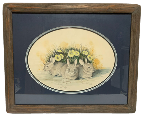 VINTAGE WADE BUTLER WATERCOLOR #17/50 HAND SIGNED LITHOGRAPH ART PRINT ...