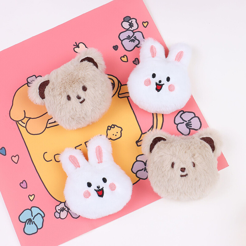 Nerdy Bear Happy Rabbit Cartoon Plush Doll Brooch Student School Bag ...
