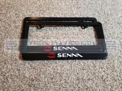 Ayrton Senna License Plate Frames Racing Mclaren Vtec NSX Type R 2 ...