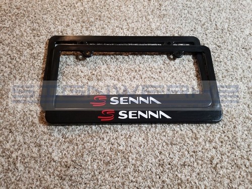 Ayrton Senna License Plate Frames Racing Mclaren Vtec NSX Type R 2 ...