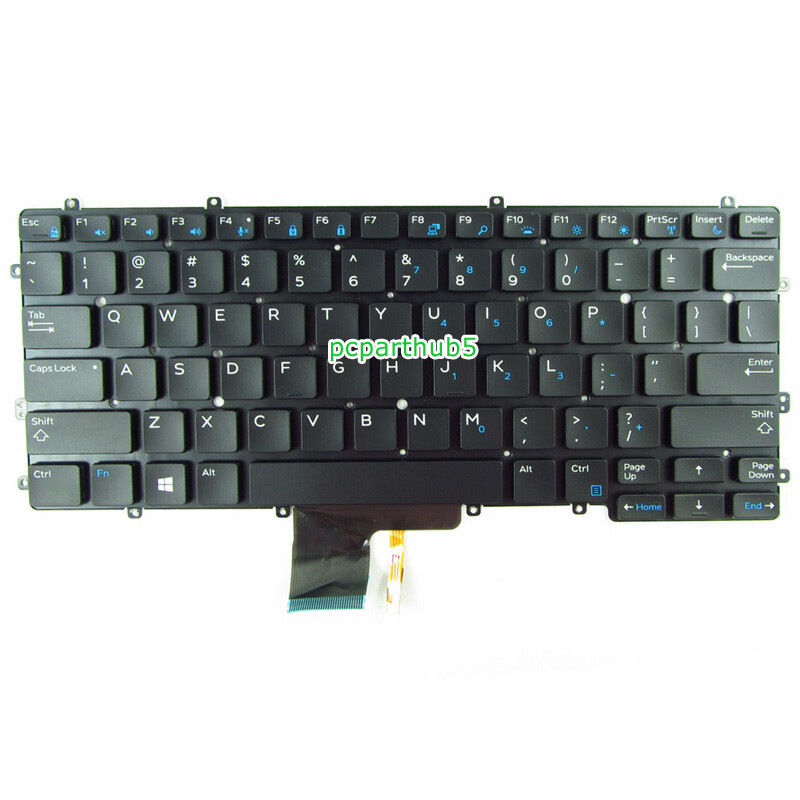 New Dell Latitude 13 7370 E7370 Laptop Keyboard US Backlit NSK-LZABC ...