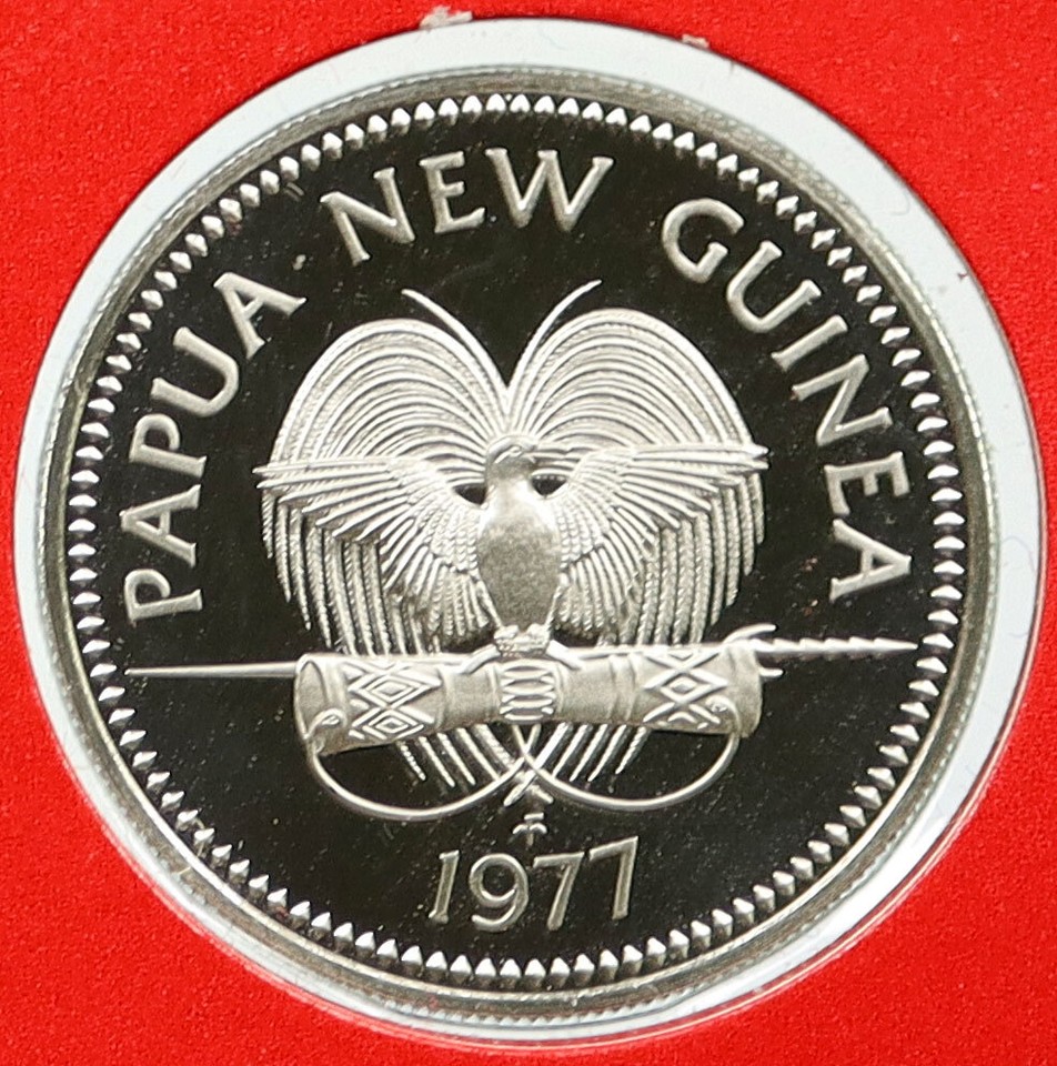 1977 PAPUA NEW GUINEA Spotted Cuscus Animal VINTAGE Proof 10 Toea Coin ...