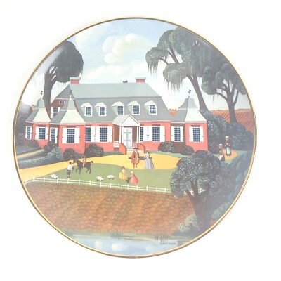 Museum Editions Colonial Heritage Plates Numbered Ltd Ed Mulberry ...
