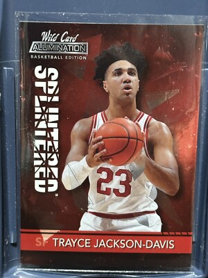 2022 Wild Card Allumination ASP-44 Splintered Red Trayce Jackson-Davis ...