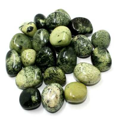 x1 Genuine Natural Chytha - (Jade & Serpentine) Crystal Tumbled Stone ...