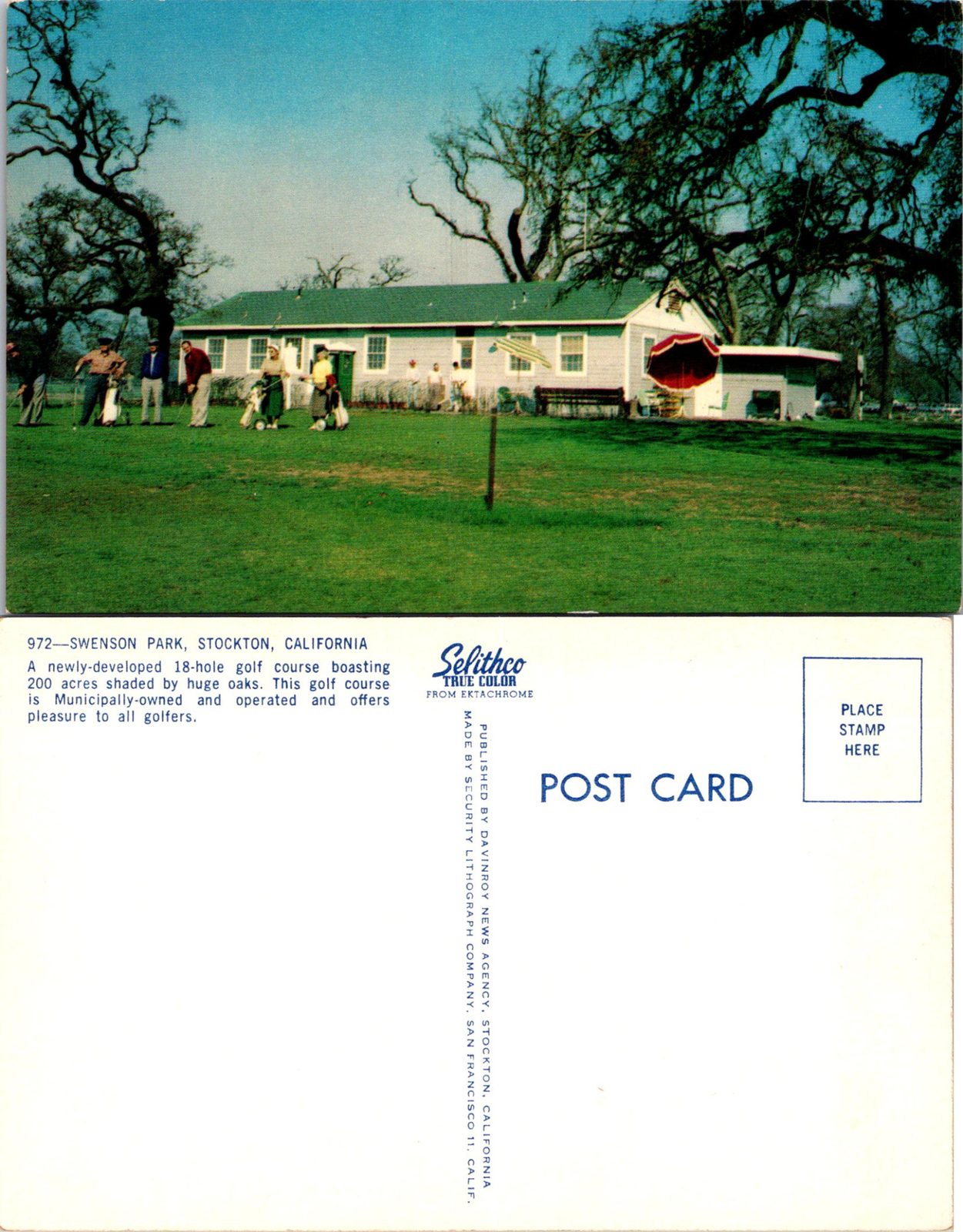 Swenson Park Golf Course Stockton CA Postcards unused 51783 | eBay