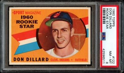BB - 1960 Topps - #122 - Don Dillard Rookie Star - PSA 8 - NM-MT | eBay