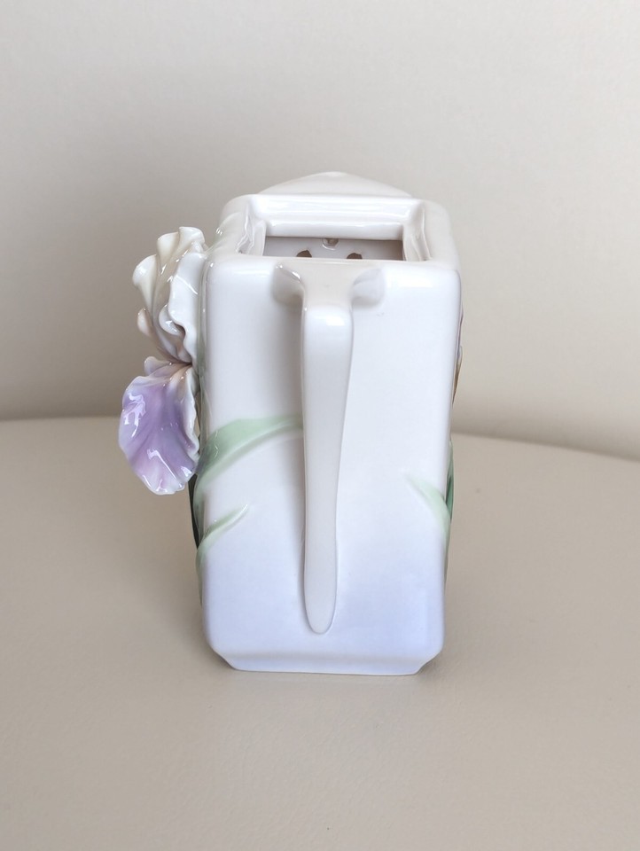 FRANZ Porcelain Collection Sculpted Purple Iris Cream Teapot FZ00818 ...