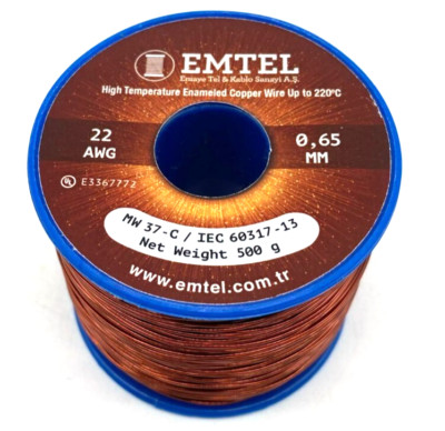 Emtel High Temperature Enameled Copper Wire Up TO 220 Degrees Celsius ...