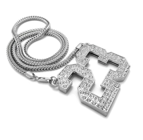 Hip Hop Iced Number 23 Pendant 4mm Franco Chain Fashion Necklace XP906 ...
