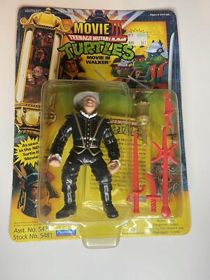 TMNT Movie Star III Walker Vintage Unpunched Sealed MOC | eBay