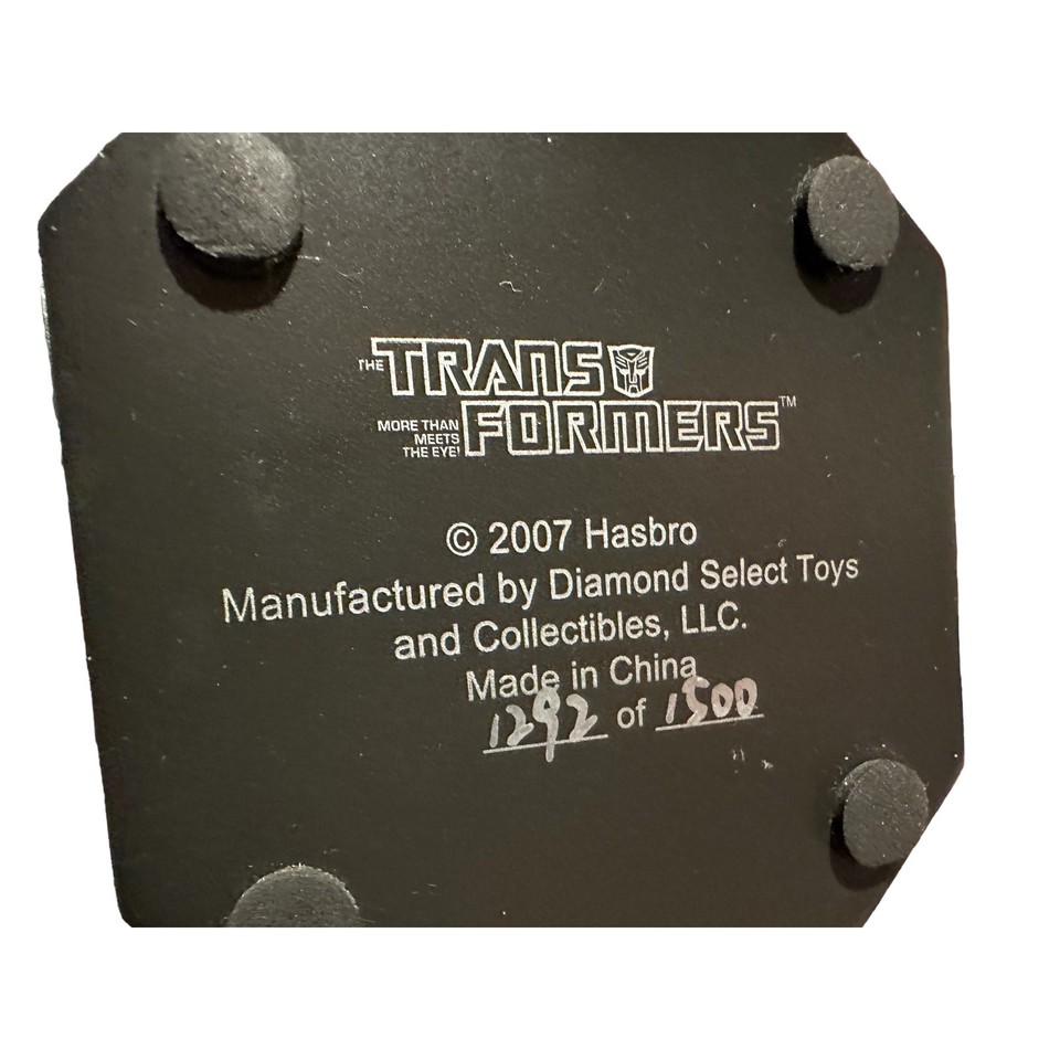 Rare Transformers G1 Optimus Prime Bust Diamond Select 1292/1500 | eBay