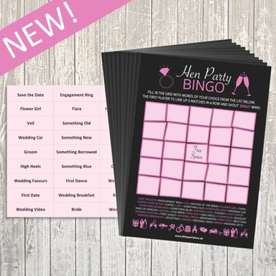HEN NIGHT DO BINGO - HEN PARTY GAME - 20 PLAYER - like Willy Bingo ...