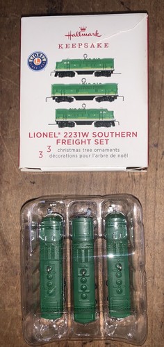 Hallmark Lionel 2231W Southern Freight Set 2019 Miniature Ornament 3 ...