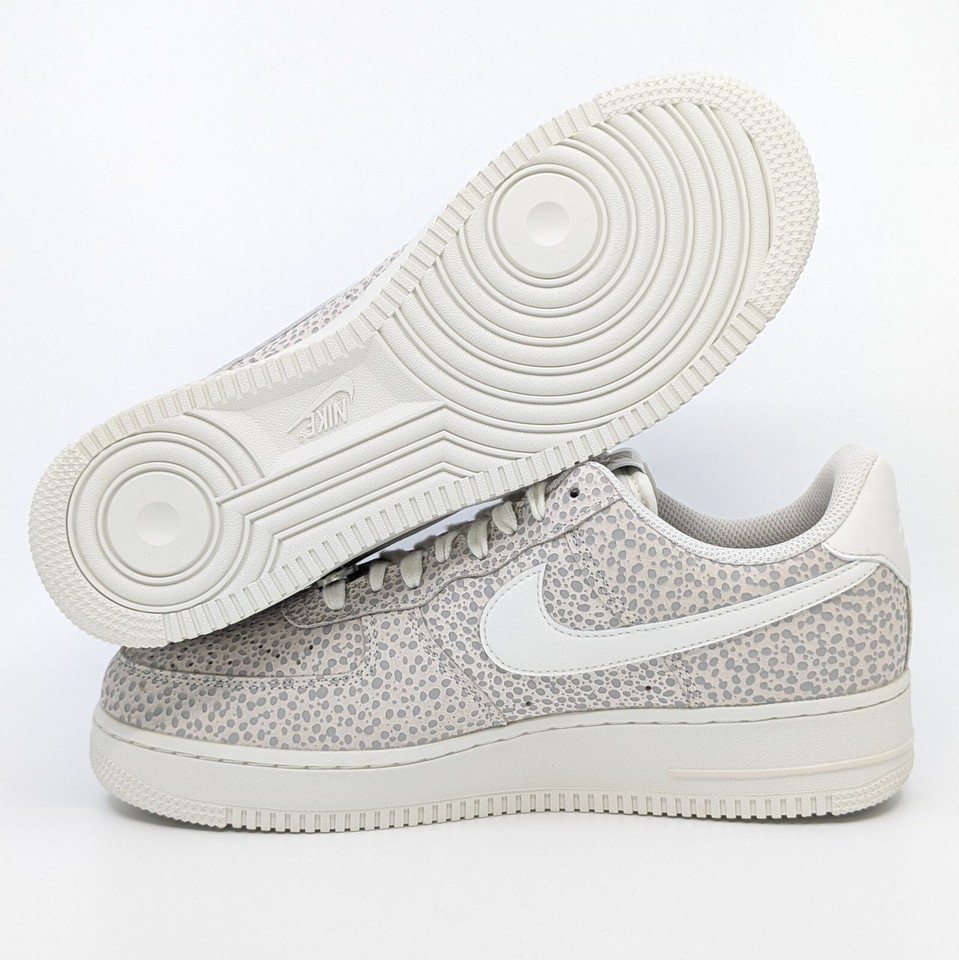Nike Air Force 1 '07 Premium Safari Low Gray Mens Size 9.5 New AF1 ...