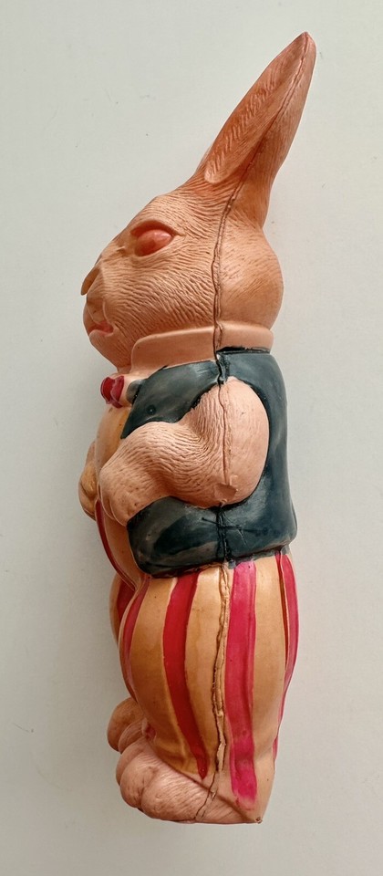 Antique Vintage VTG 5" Celluloid Easter Bunny Rabbit Toy Decoration ...