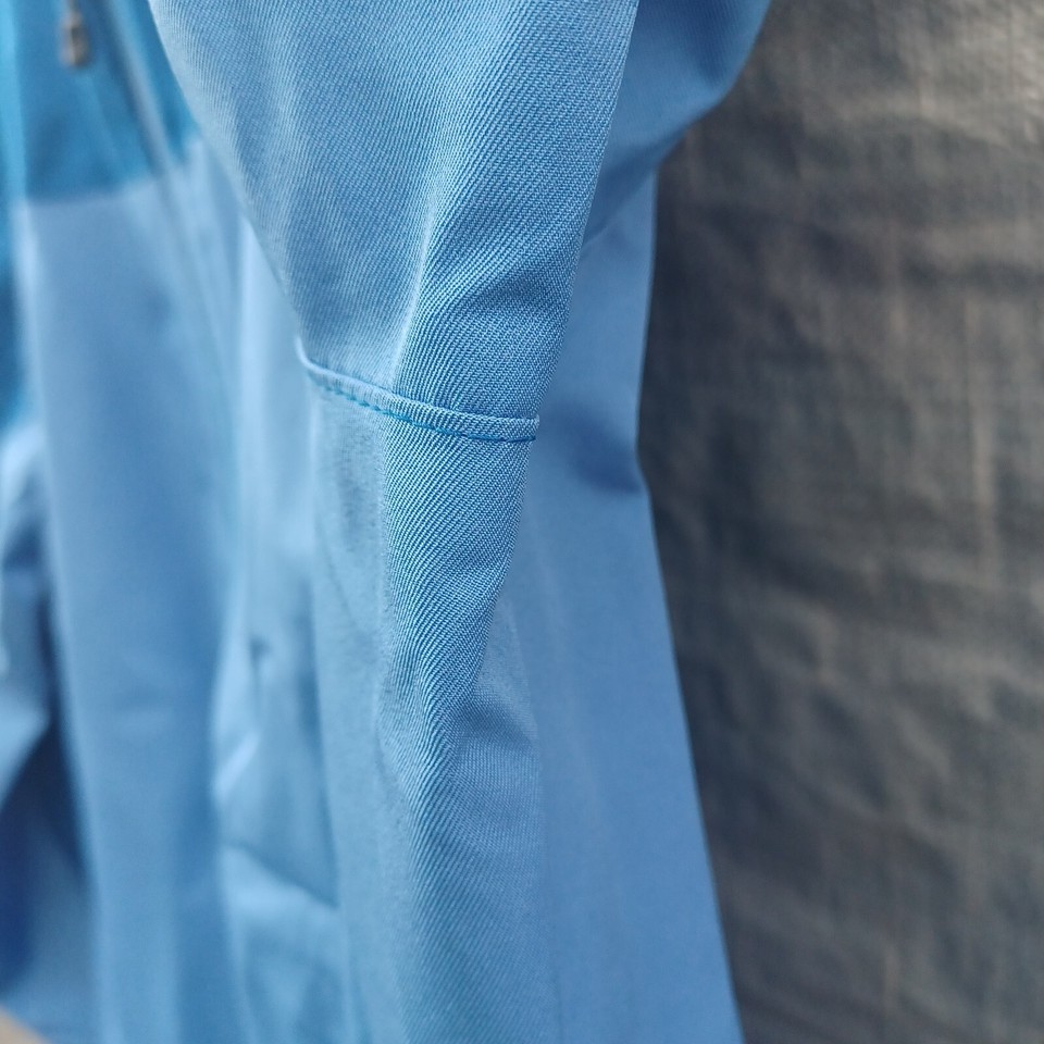 Swiss Tech Jacket Large Mens Blue Lightweight Rain Coat Zip Pockets ...