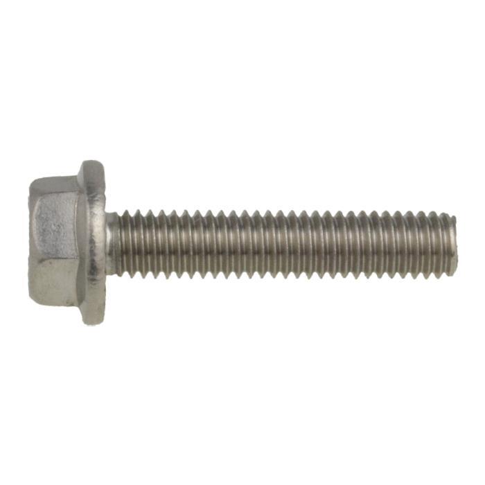 Qty 10 Hex Flange Bolt M10 x 25mm Metric Coarse Stainless 304 Serrated ...