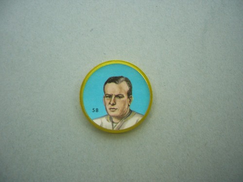 1963 NALLEY'S PLASTIC CFL FOOTBALL COIN #58 RALPH SAZIO SP SHARP!! 63 ...