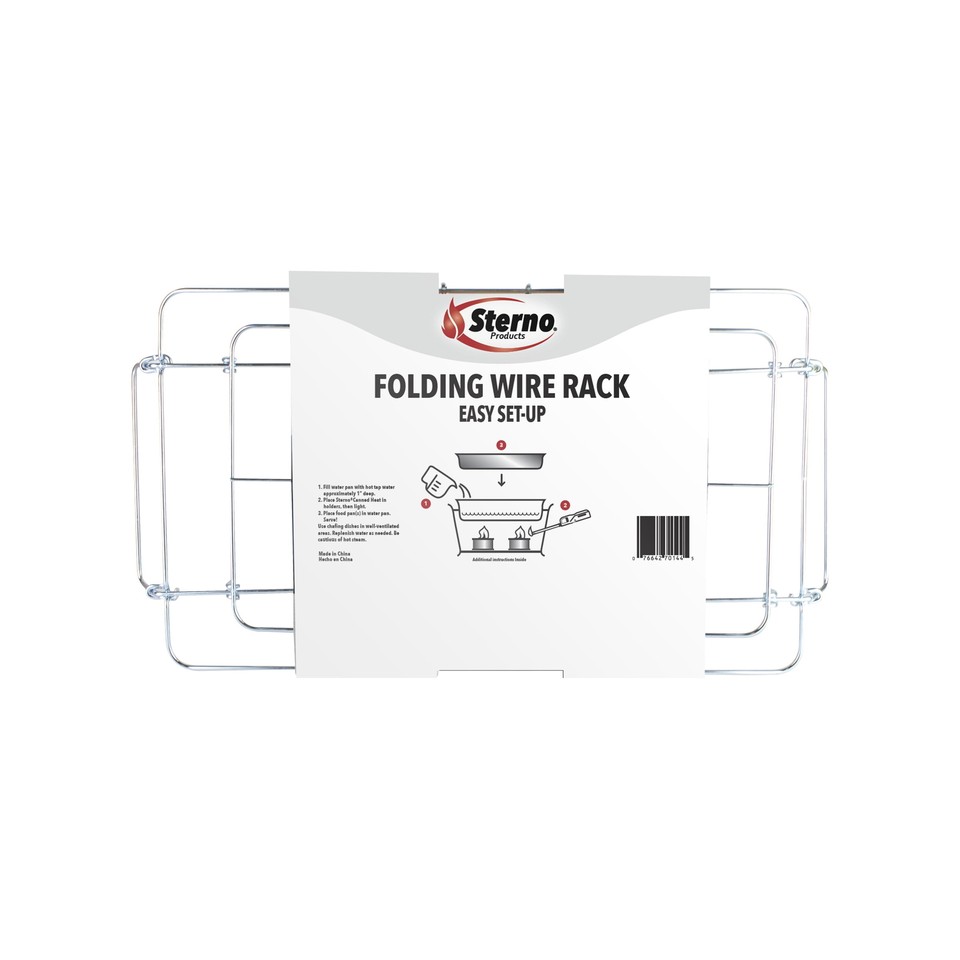 Folding Wire Chafing Rack, Standard Size, Silver | eBay