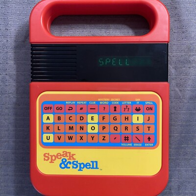 VINTAGE SPEAK And SPELL LEARNING INSTRUMENT 1980's KAHOOTZ TESTED ...
