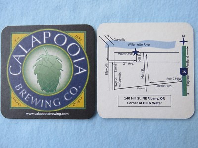 Beer Brewery Coaster ~ CALAPOOIA Brewing Co ~ Albany, OREGON ...