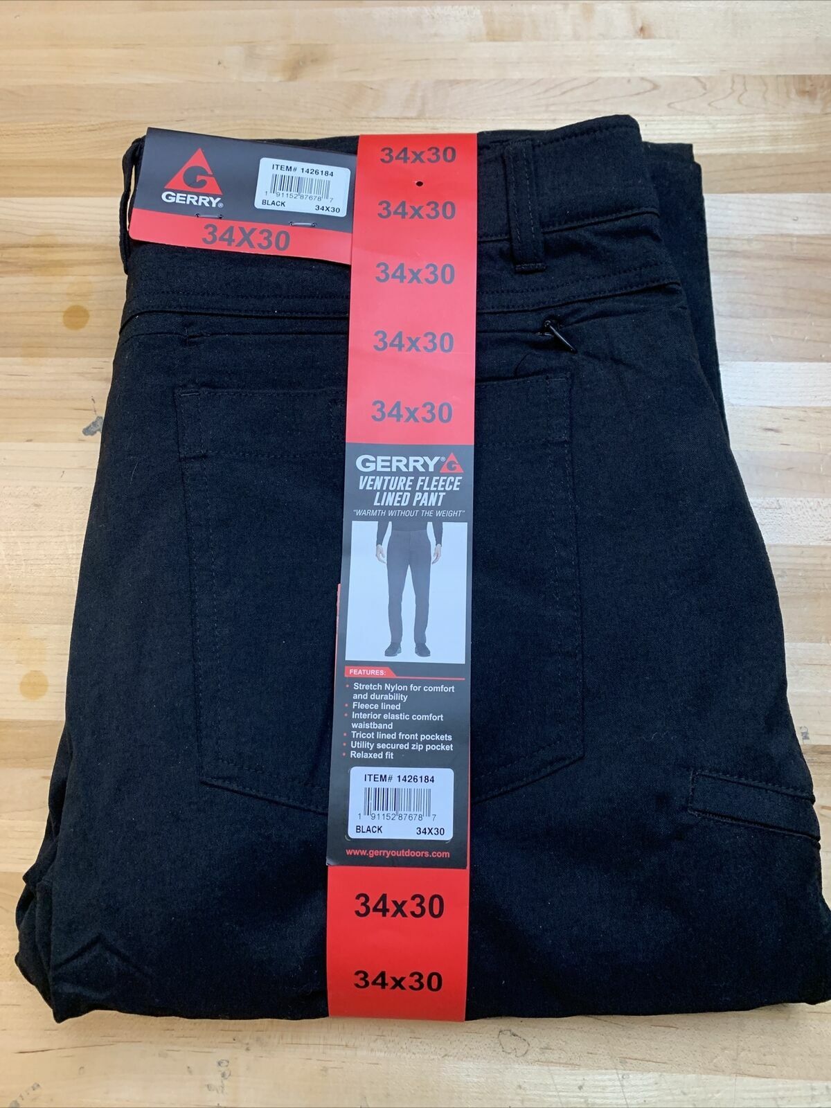 Gerry Men Venture Performance Woven Fleece Lined Stretch Pants,Variety ...