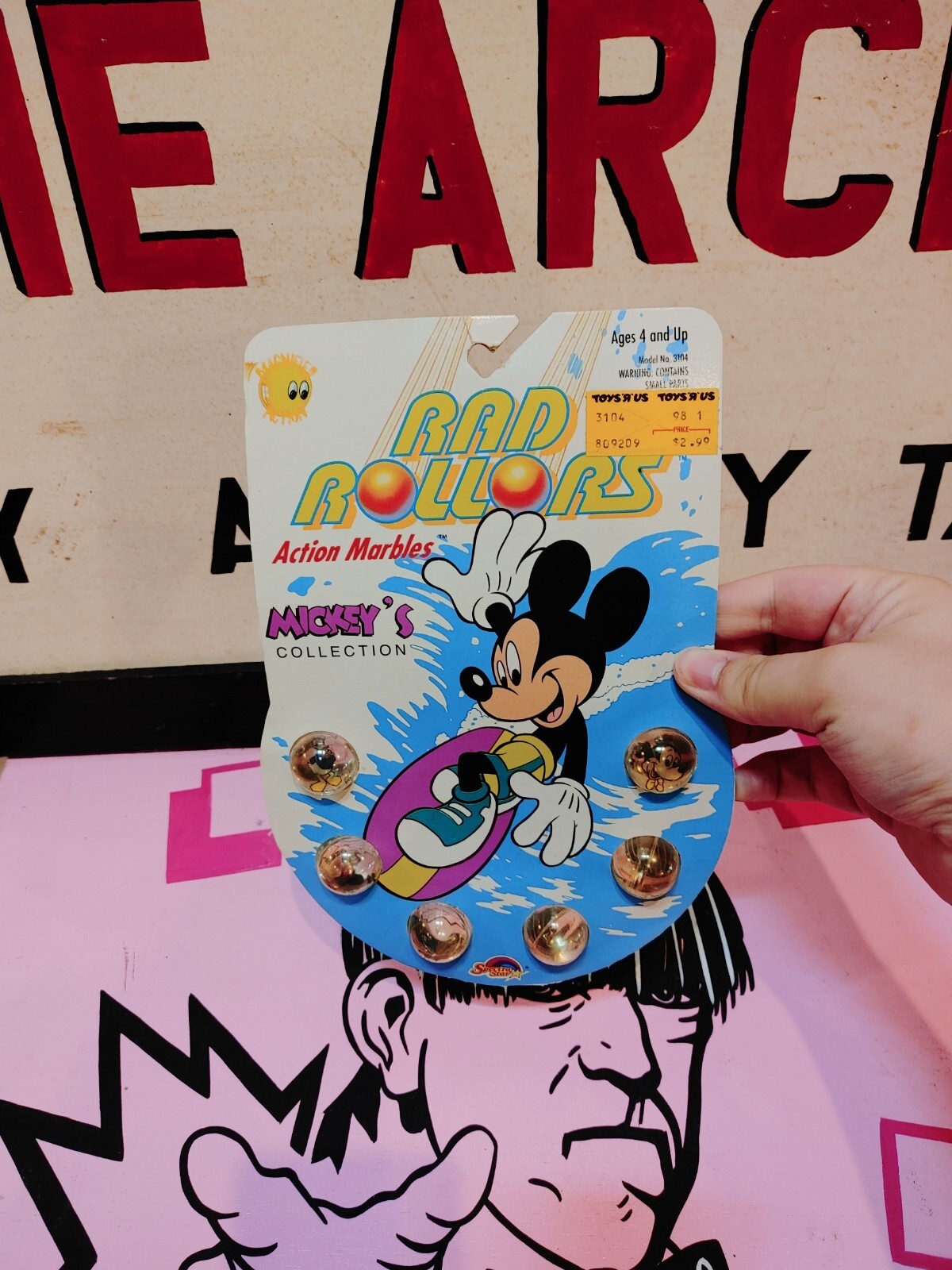 Vintage Disney Mickey Mouse Rad Rollers 1990's Disneyana NOS | eBay