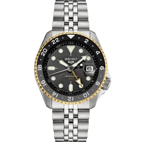 SEIKO HOMME 5 SPORT GMT SKX WATCH SSK021K1 GREY DIAL-WARRANTY-RRRP 499. ...