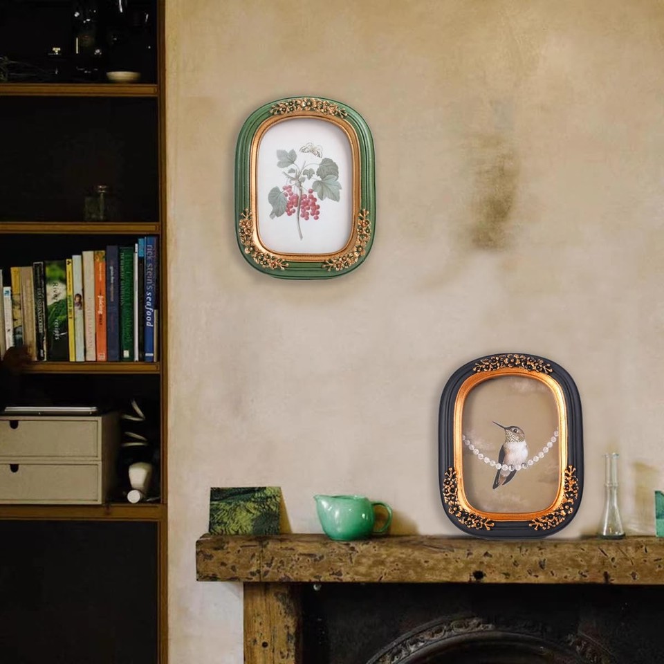 Small Vintage Picture Frame 2.5x3.5 Antique Wallet Size Picture Frames ...