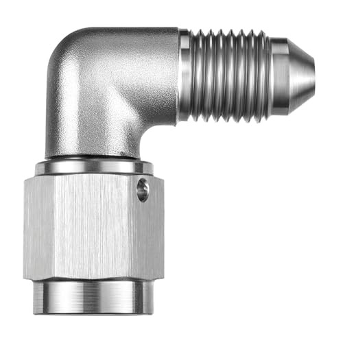 3AN Male to 3AN Female 90 Degree Swivel Brake Line Fitting, AN Adapter ...