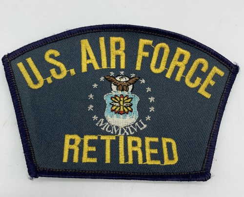 US Air Force Retired Patch Vintage Military United States Veteran 5" X ...