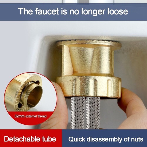 Faucet Anti-loosing Fixed Base Nut Kitchen Bathroom Washing Basin ...