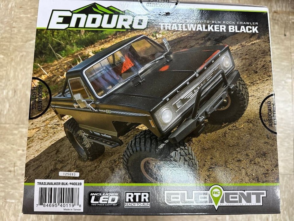 Element RC Enduro Trailwalker Trail Truck 4x4 RTR Rock Crawler Black ...