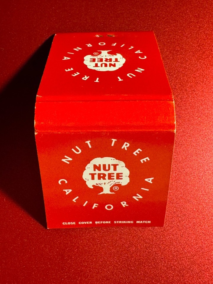 MATCHBOOK - THE NUT TREE - VACAVILLE, CA - UNSTRUCK BEAUTY! | eBay