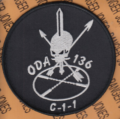 US Army 1st Special Forces Group Airborne SFGA ODA-136 ~4.5" patch m/e ...
