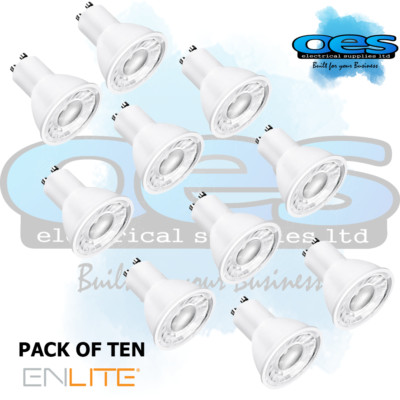 AURORA ENLITE LED GU10 DIMMABLE LAMP WARM/COOL WHITE 4 WATT 5 WATT (10 ...