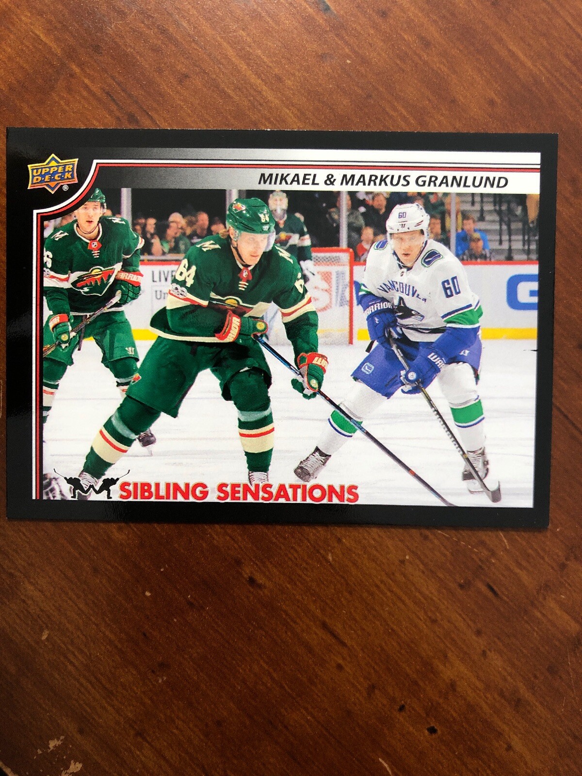 2019 Upper Deck Sibling Sensations - Mikael Granlund, Markus Granlund # ...